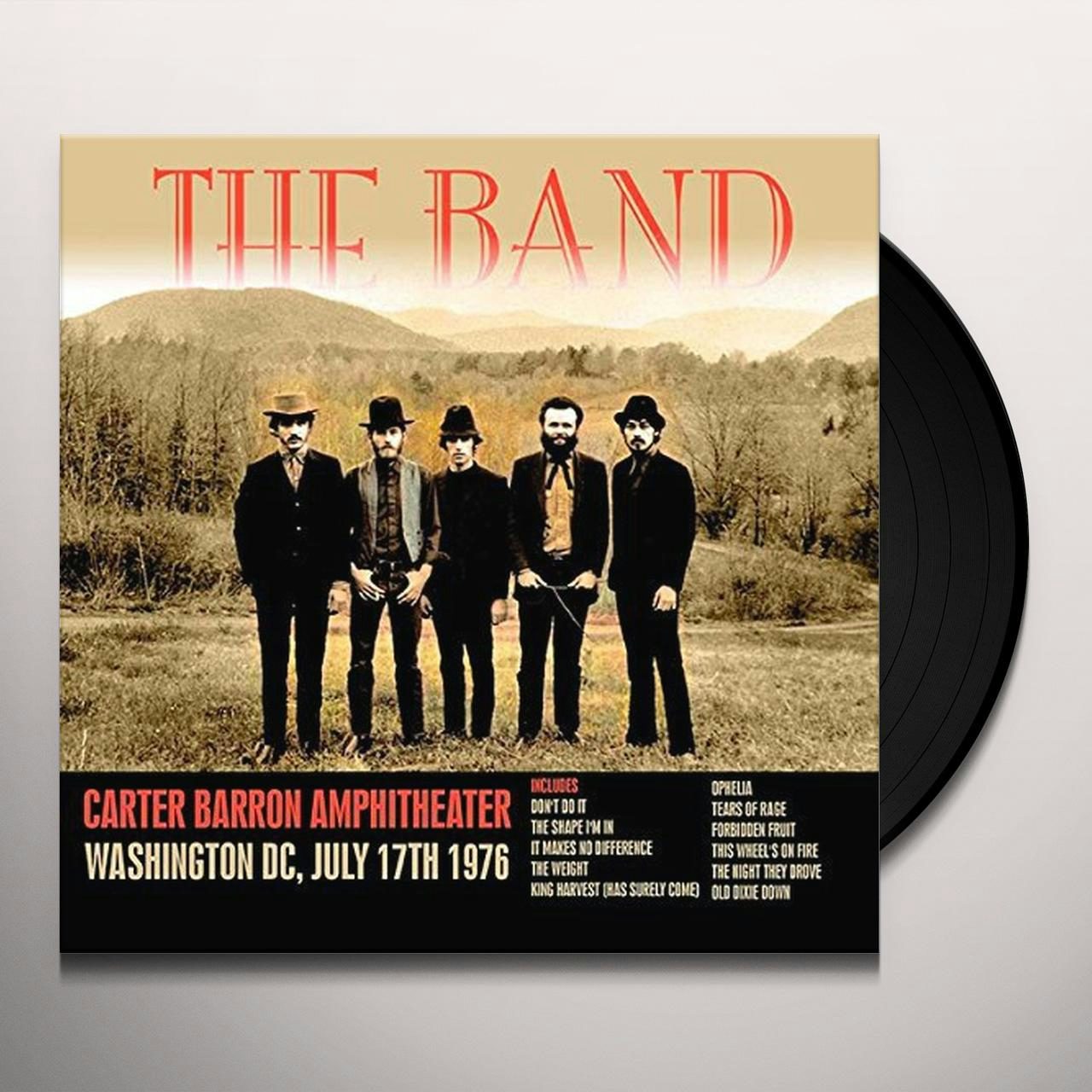 The Band CARTER BARRON AMPHITHEATER WASHINGTON DC JULY 17TH Vinyl Record