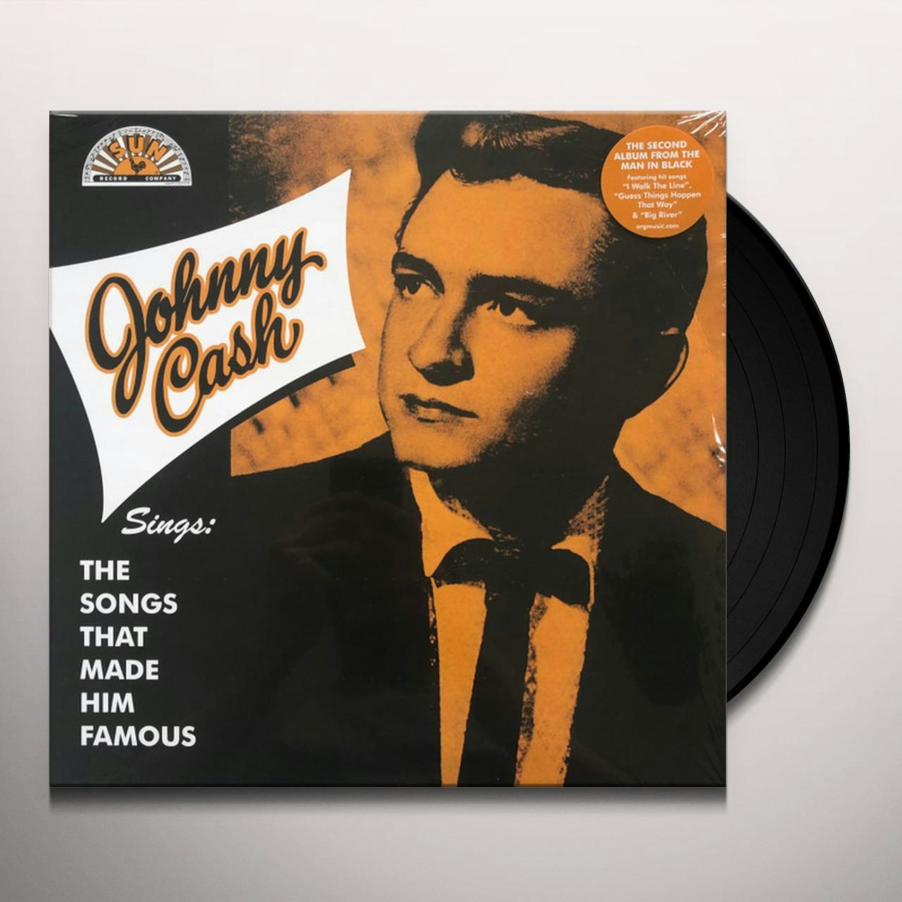 Johnny Cash SINGS THE SONGS THAT MADE HIM FAMOUS Vinyl Record
