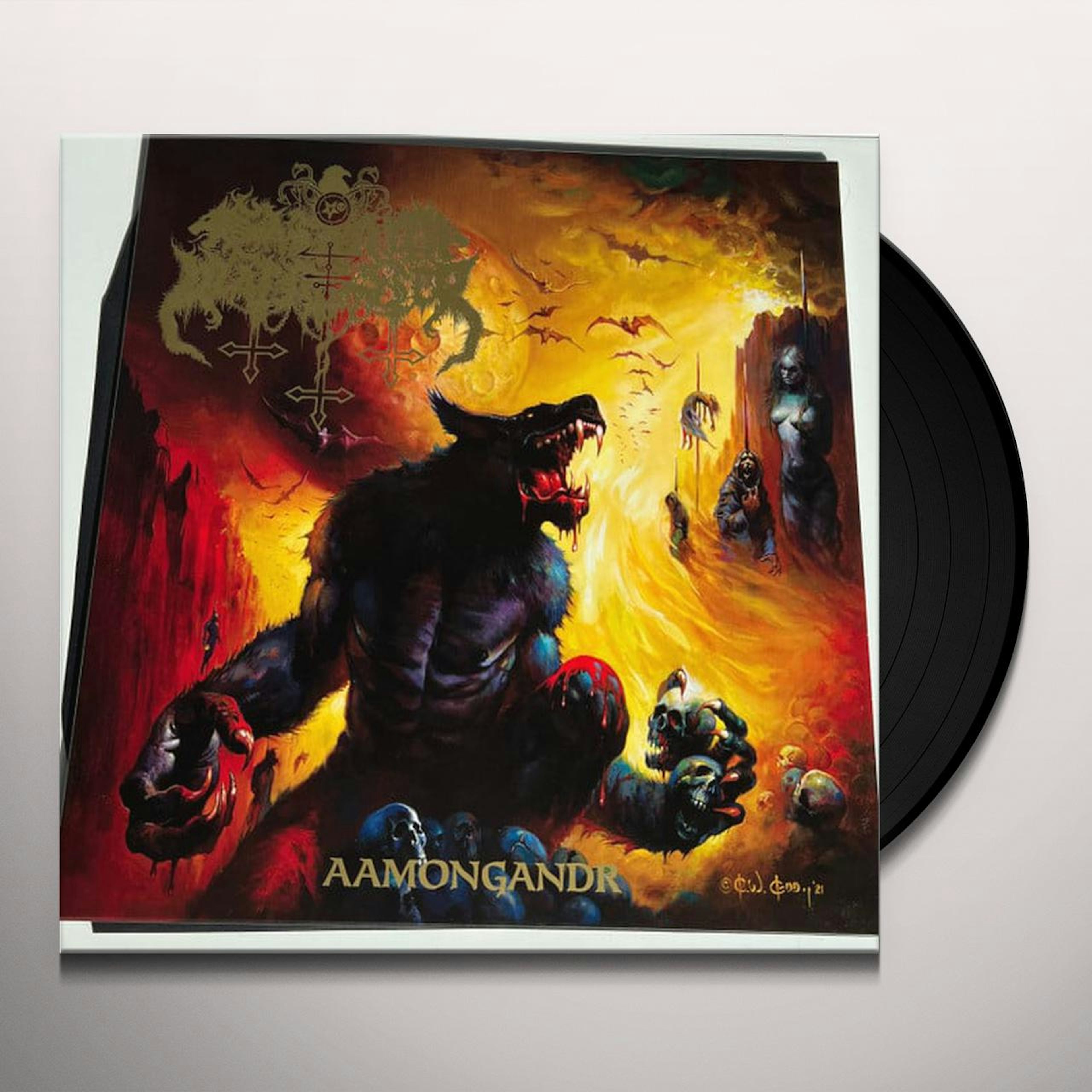 Satanic Warmaster AAMONGANDR Vinyl Record