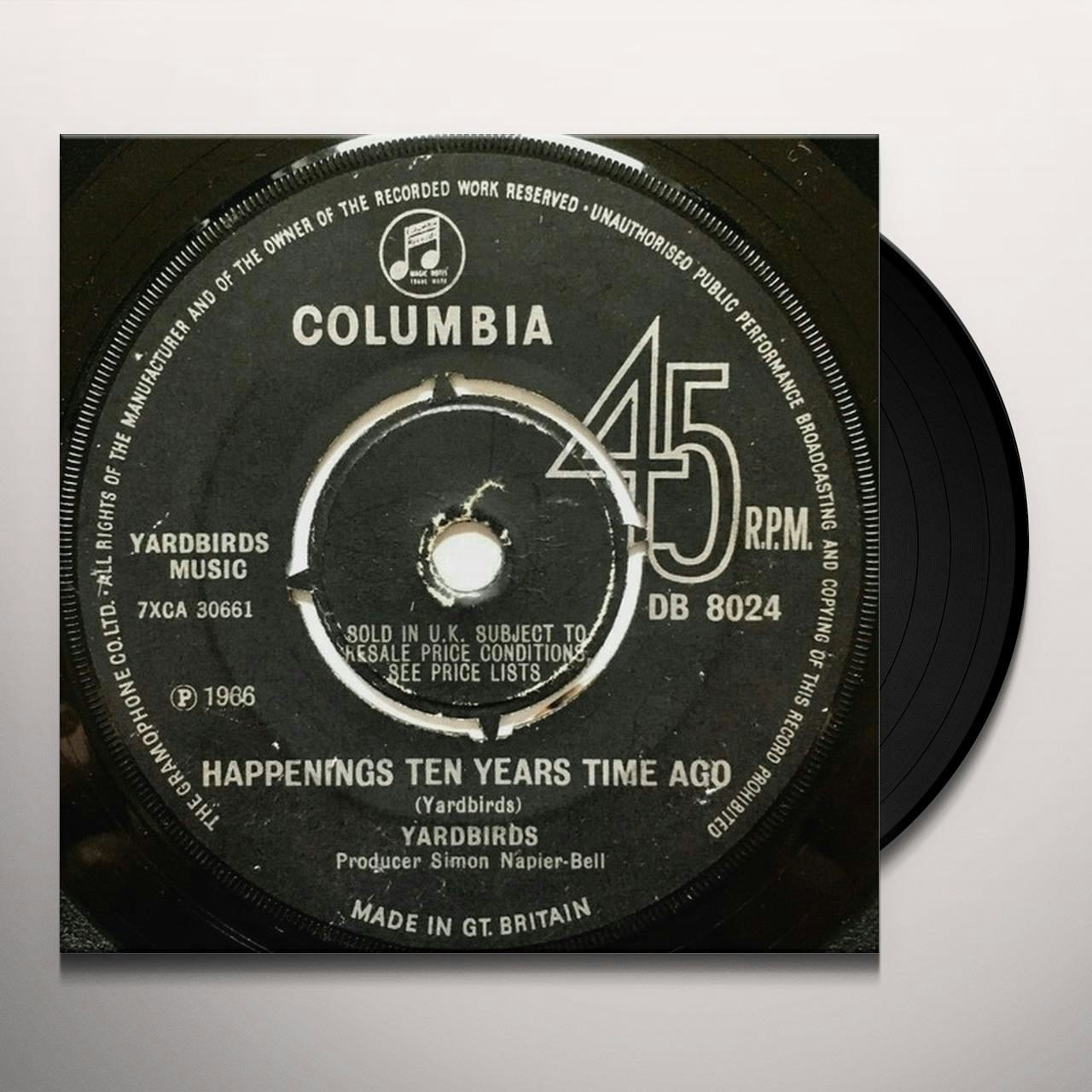 The Yardbirds HAPPENINGS TEN YEARS TIME AGO Vinyl Record