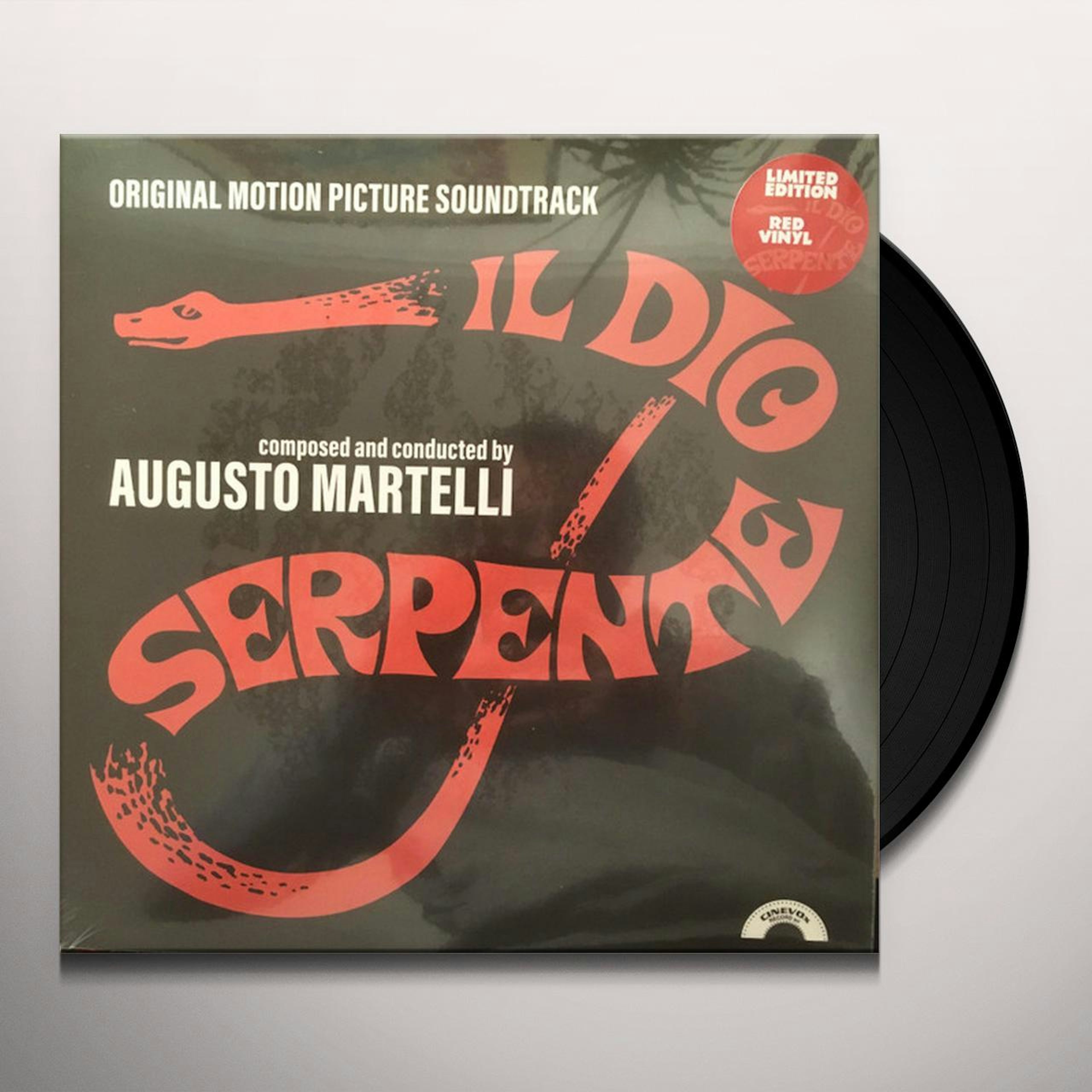 Augusto Martelli IL DIO SERPENTE Original Soundtrack (RED VINYL) Vinyl ...
