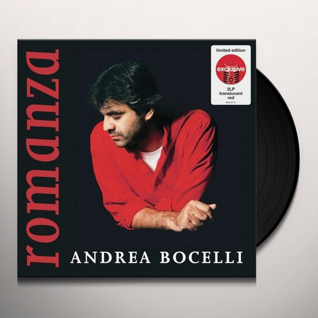 Andrea Bocelli ROMANZA (TRANSLUCENT RED VINYL/2LP) Vinyl Record