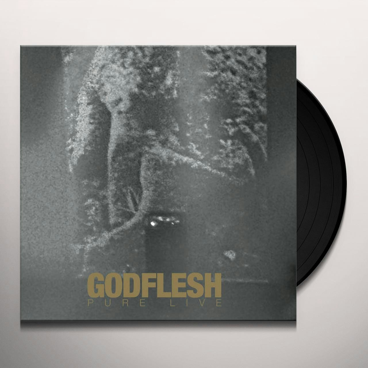 Godflesh PURE: LIVE (GOLD & BLACK & WHITE SPLATTER VINYL/2LP) Vinyl Record
