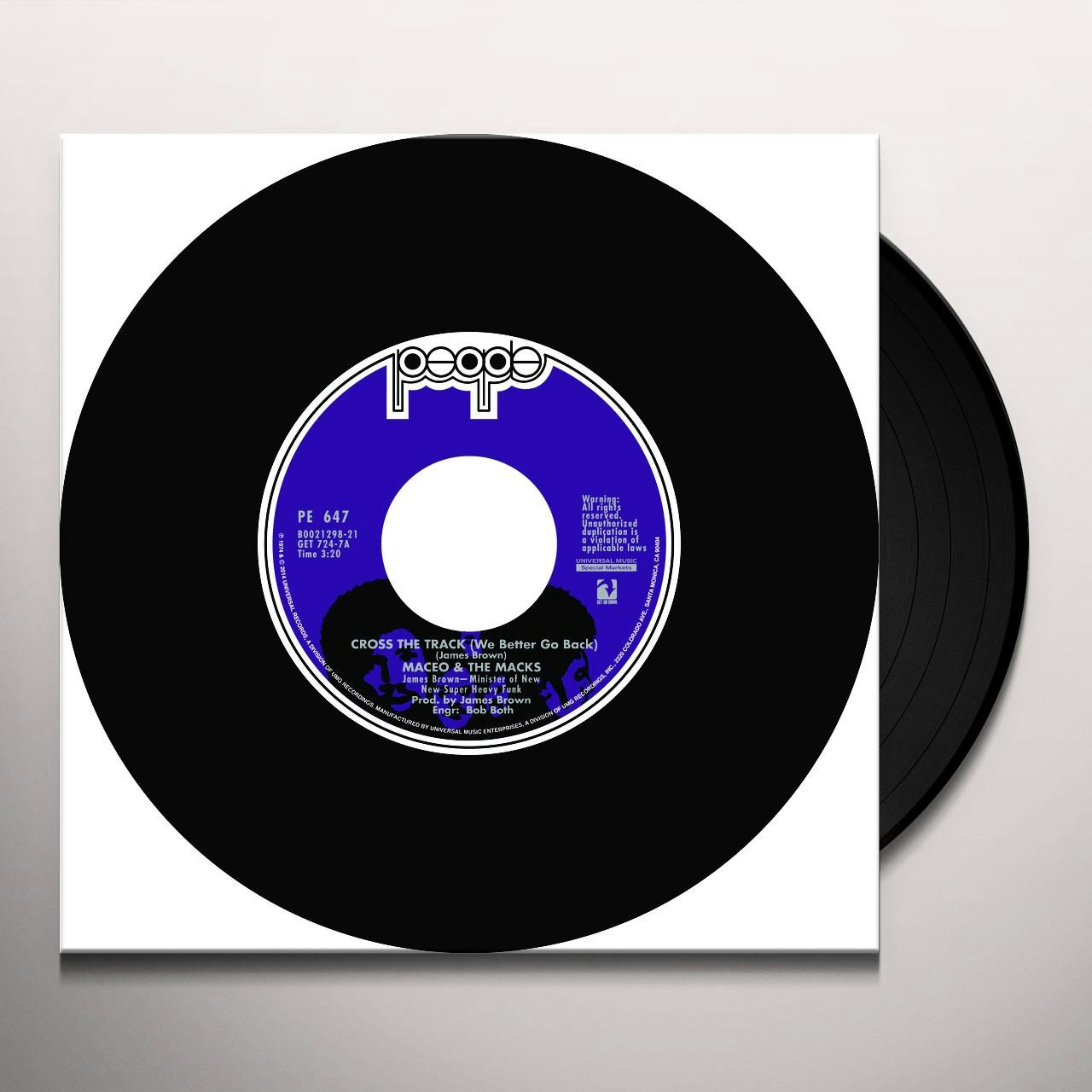 Maceo And The Macks CROSS THE TRACKS Vinyl Record