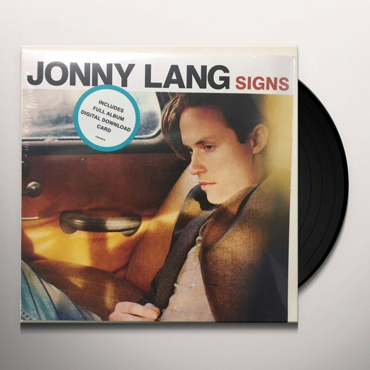 Jonny Lang Signs Vinyl Record