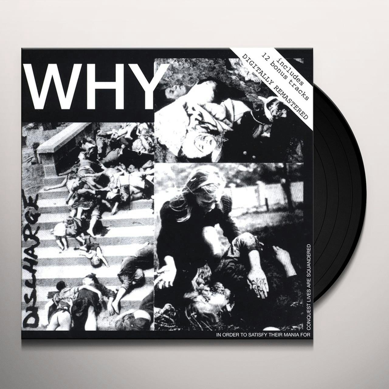Discharge WHY Vinyl Record