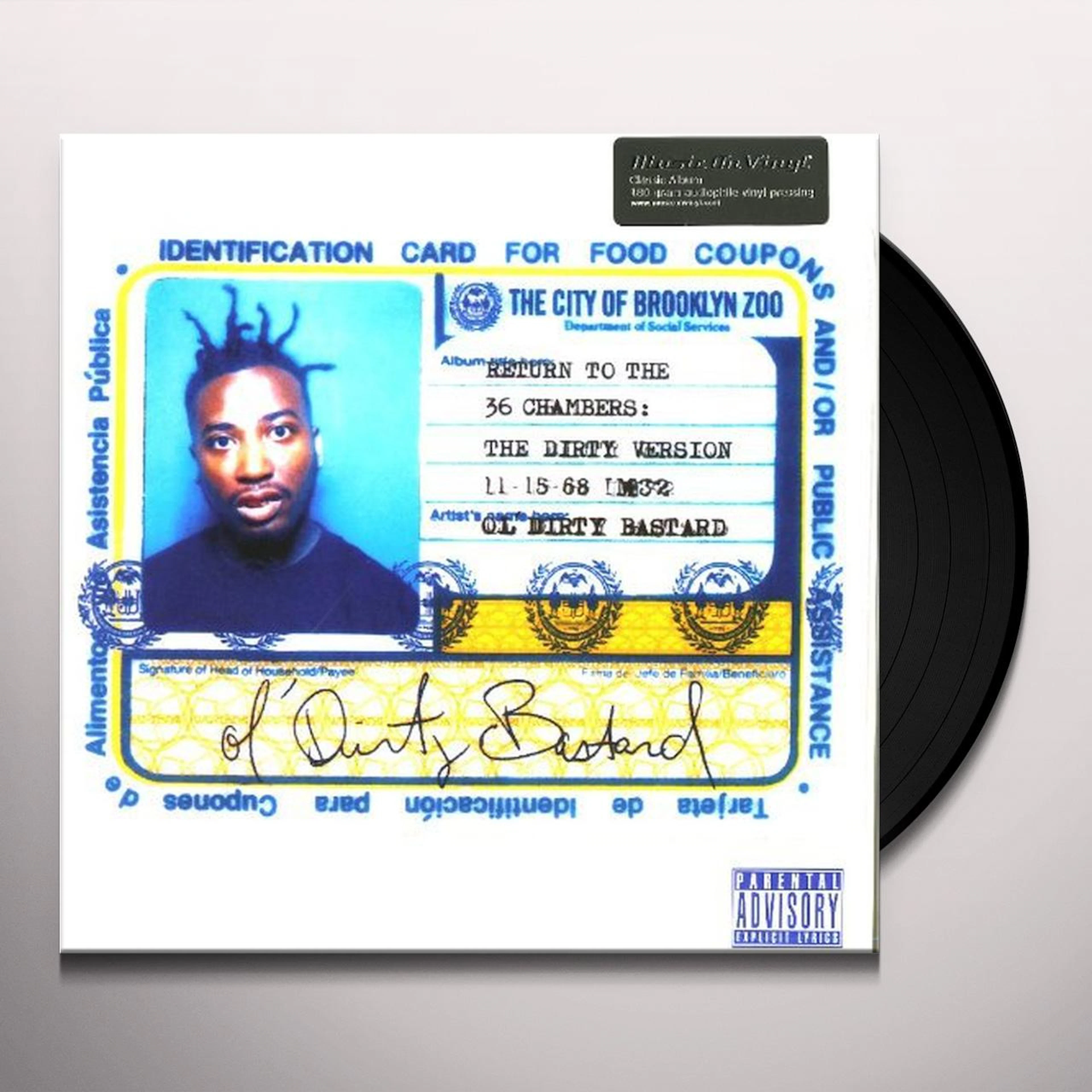 Ol' Dirty Bastard RETURN TO THE 36 CHAMBERS (DIRTY VERSION) Vinyl Record