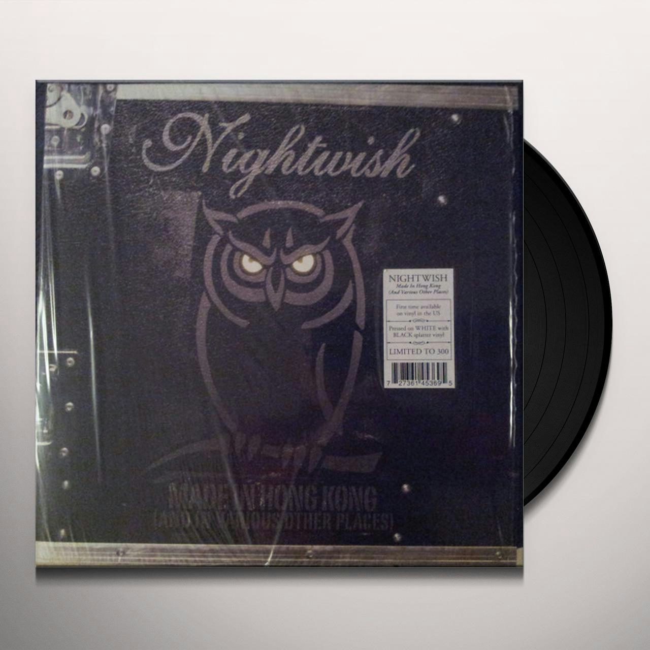 Nightwish MADE IN HONG KONG (WHITE W/BLACK SPLATTER VINYL) Vinyl Record