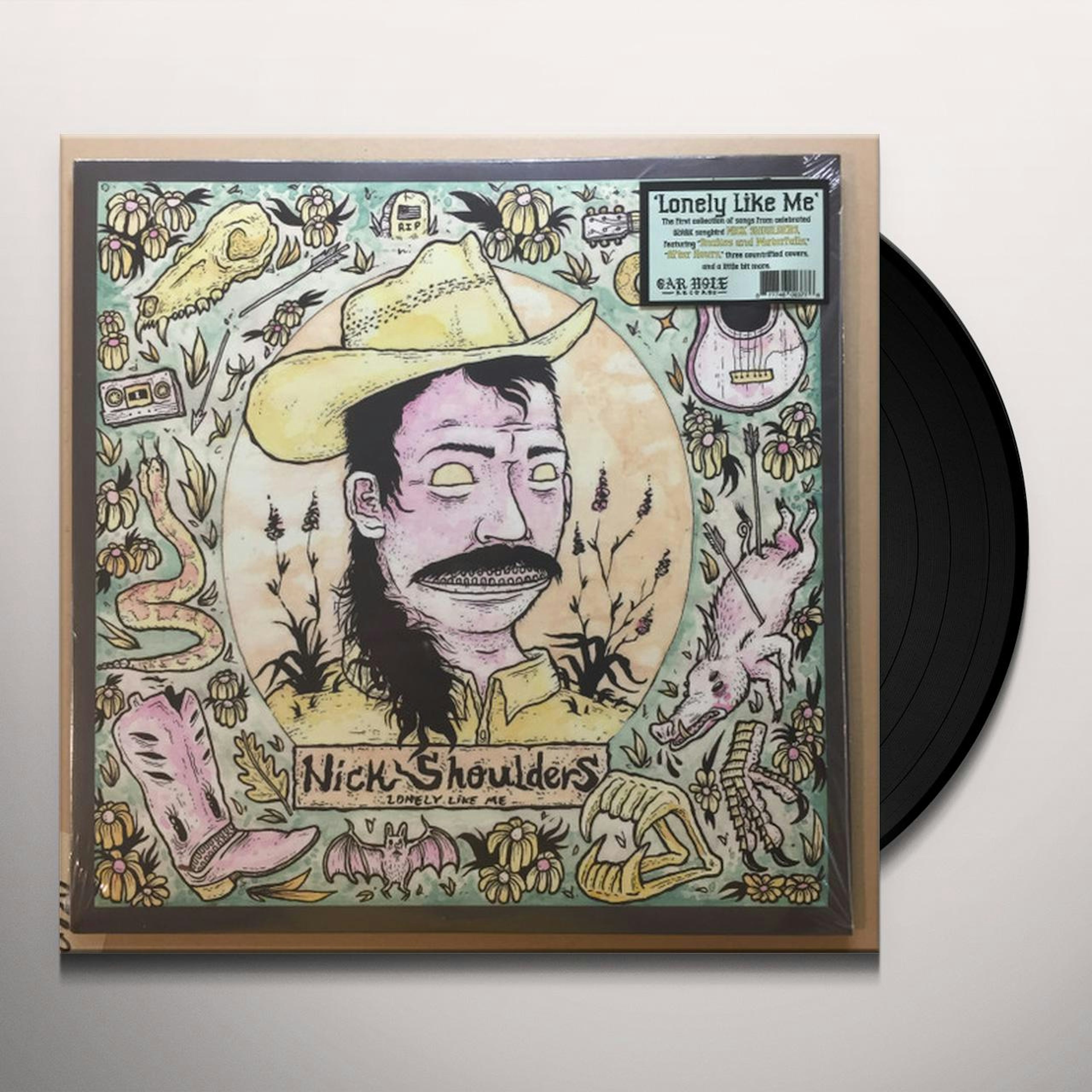 Nick Shoulders LONELY LIKE ME - GREEN/YELLOW MARBLE Vinyl Record