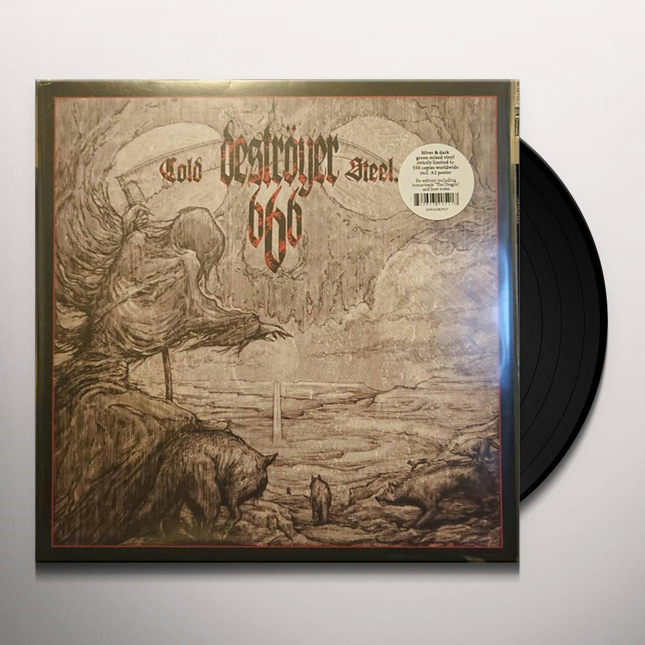 Deströyer 666 COLD STEEL FOR AN IRON AGE (SILVER & DARK GREEN VINYL ...