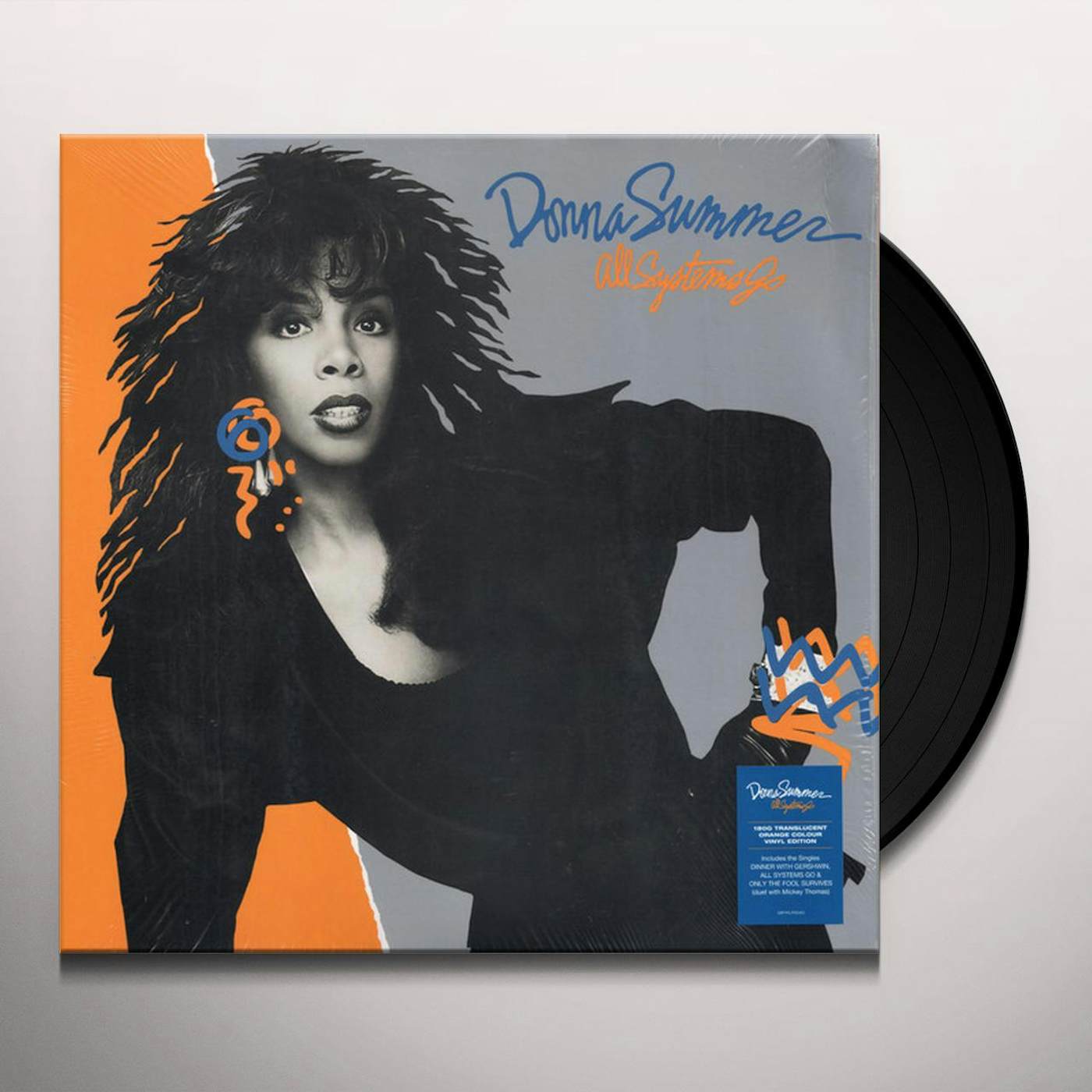 Donna Summer ALL SYSTEMS GO (180G/TRANSLUCENT ORANGE VINYL) Vinyl Record