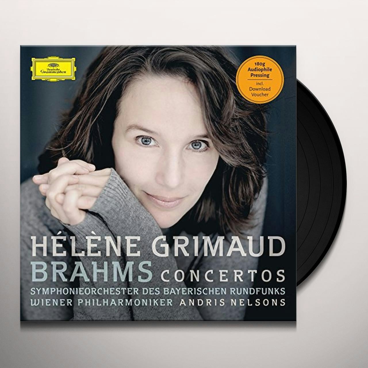 Hélène Grimaud BRAHMS CONCERTOS (PIANO CTOS NOS 1 & 2) Vinyl Record