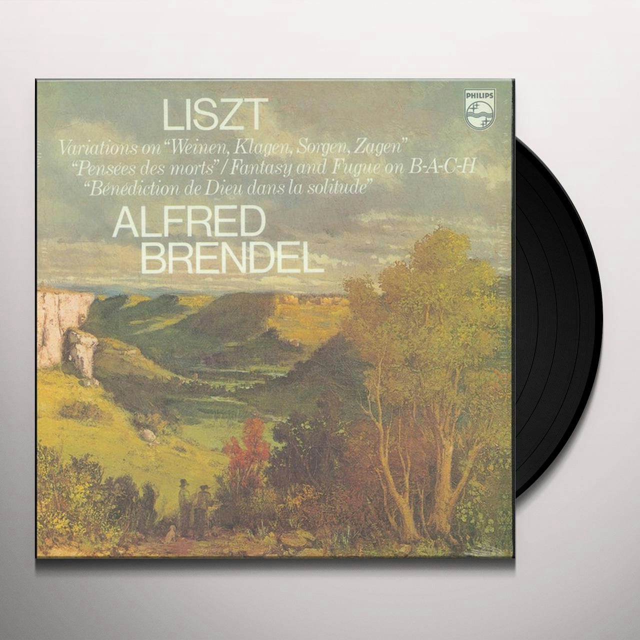 Alfred Brendel LISZT: FANTASIA & FUGUE ON BACH; VARIATIONS Vinyl Record