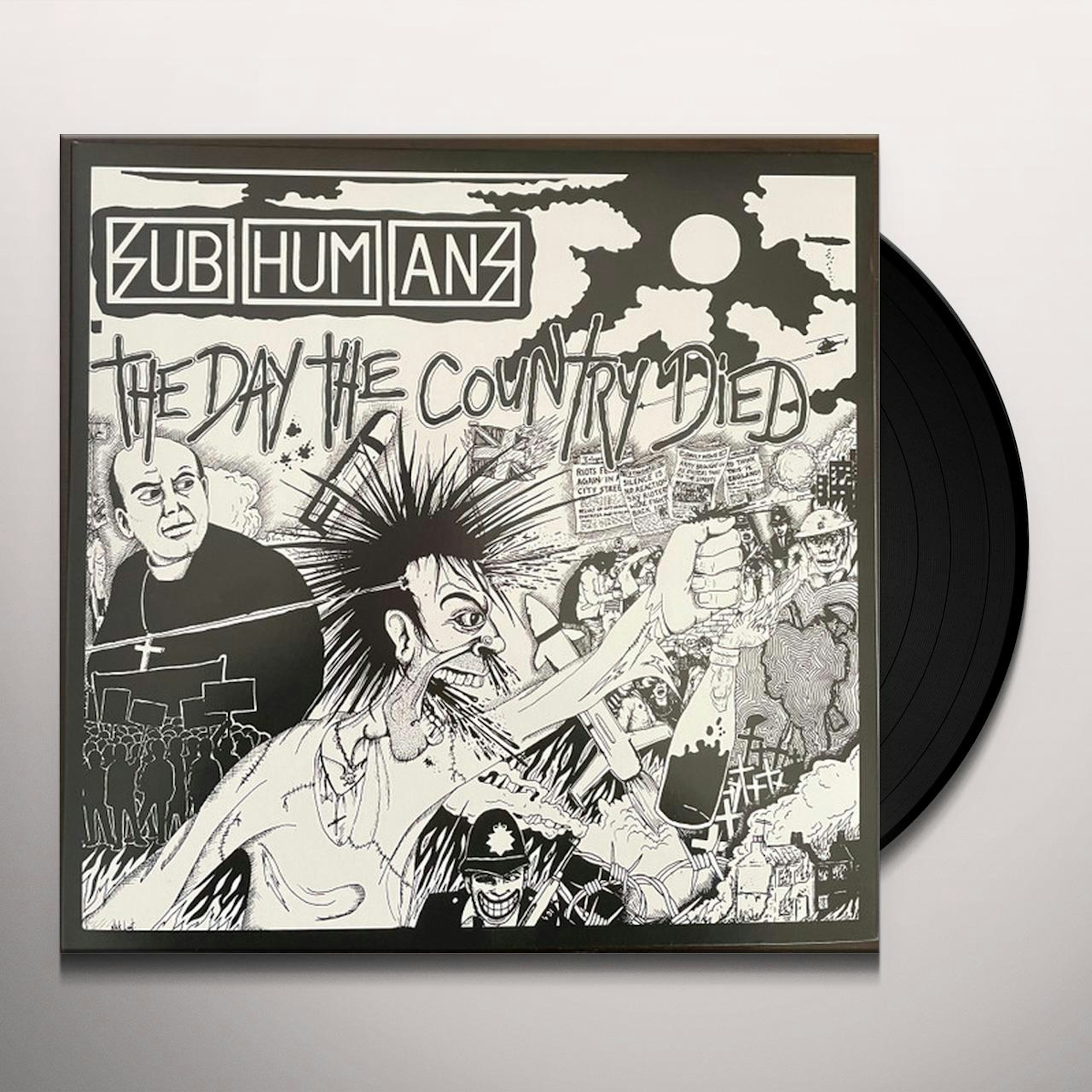 Subhumans THE DAY THE COUNTRY DIED Vinyl Record