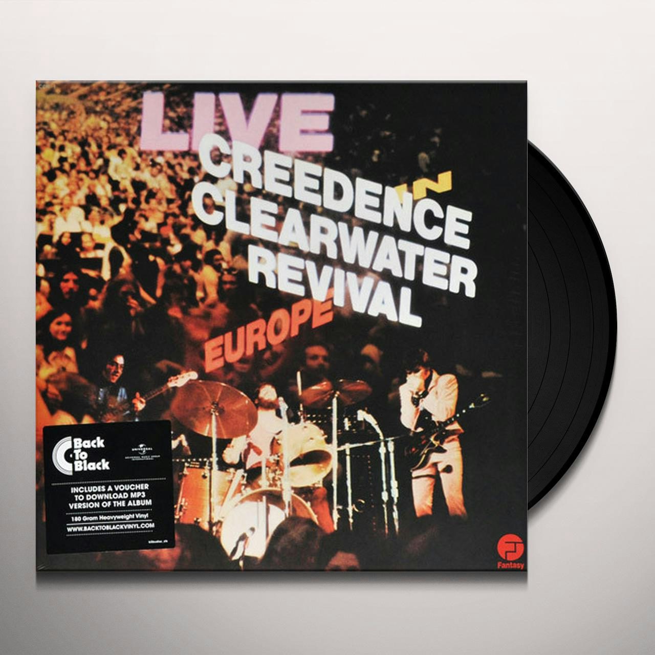 Creedence Clearwater Revival Live In Europe (2 LP) Vinyl Record