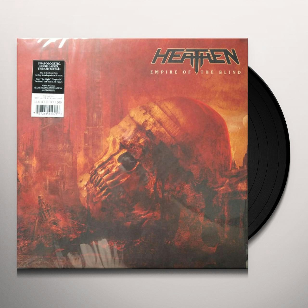 Heathen EMPIRE OF THE BLIND (RED & BLACK SWIRL VINYL) Vinyl Record