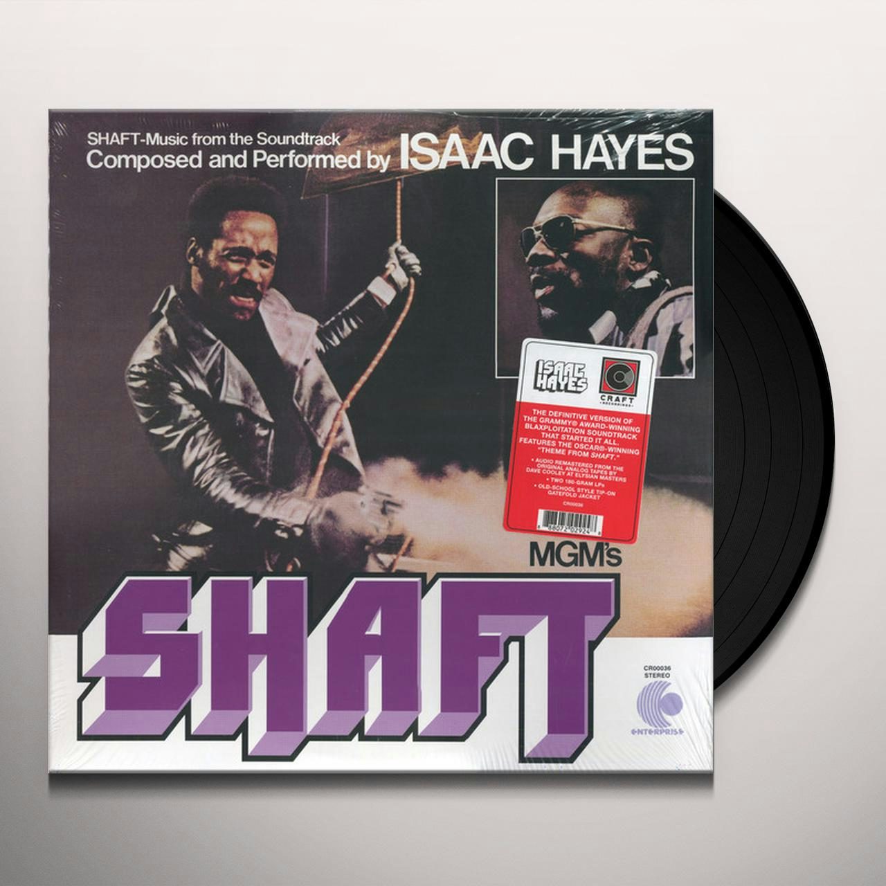 Isaac Hayes Shaft (Music From The Soundtrack) (2 LP) Vinyl Record