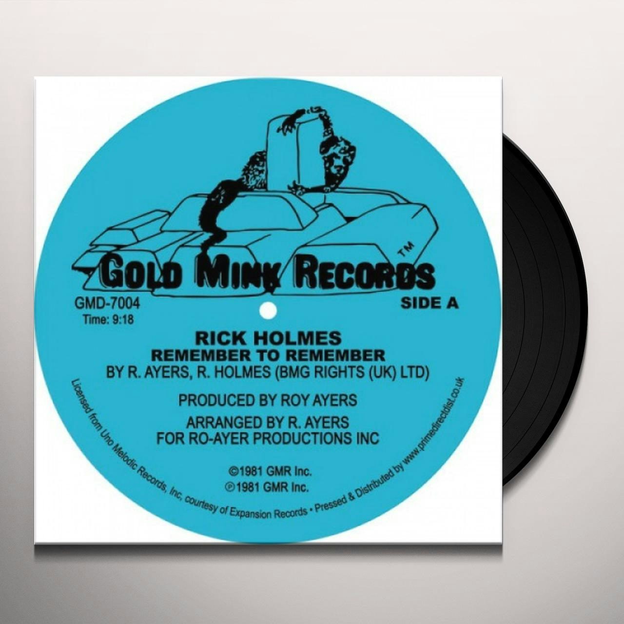Rick Holmes Remember To Remember Vinyl Record