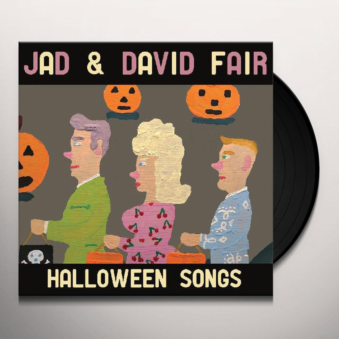Jad & David Fair HALLOWEEN SONGS (OPAQUE ORANGE WITH BLACK SWIRL VINYL ...